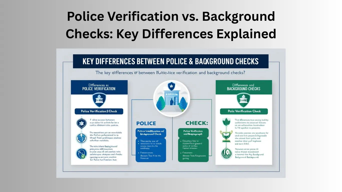 Police Verification vs. Background Check