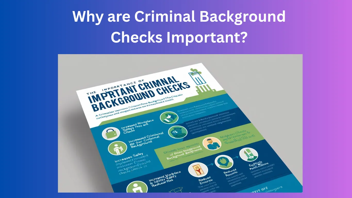 Why Criminal Background Checks Matter Today